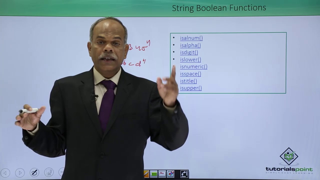 Python String Boolean Function Youtube