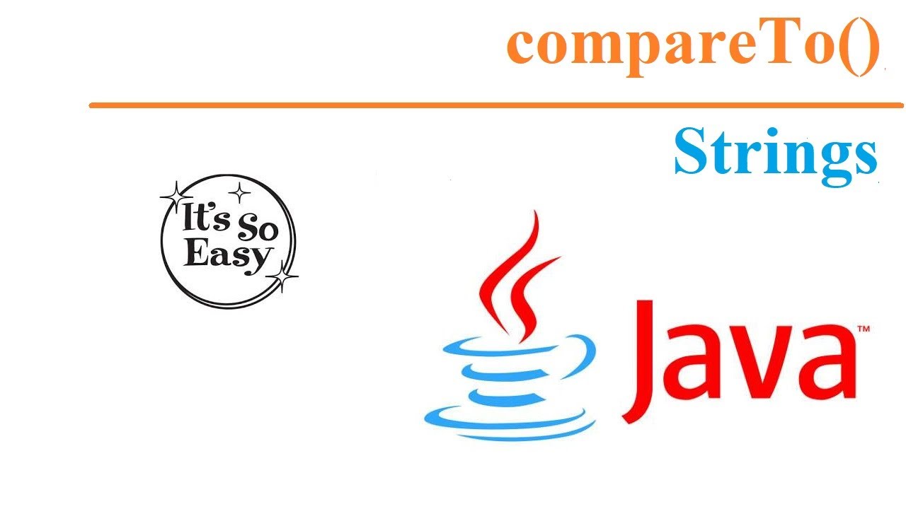 Java String Compareto Method Youtube