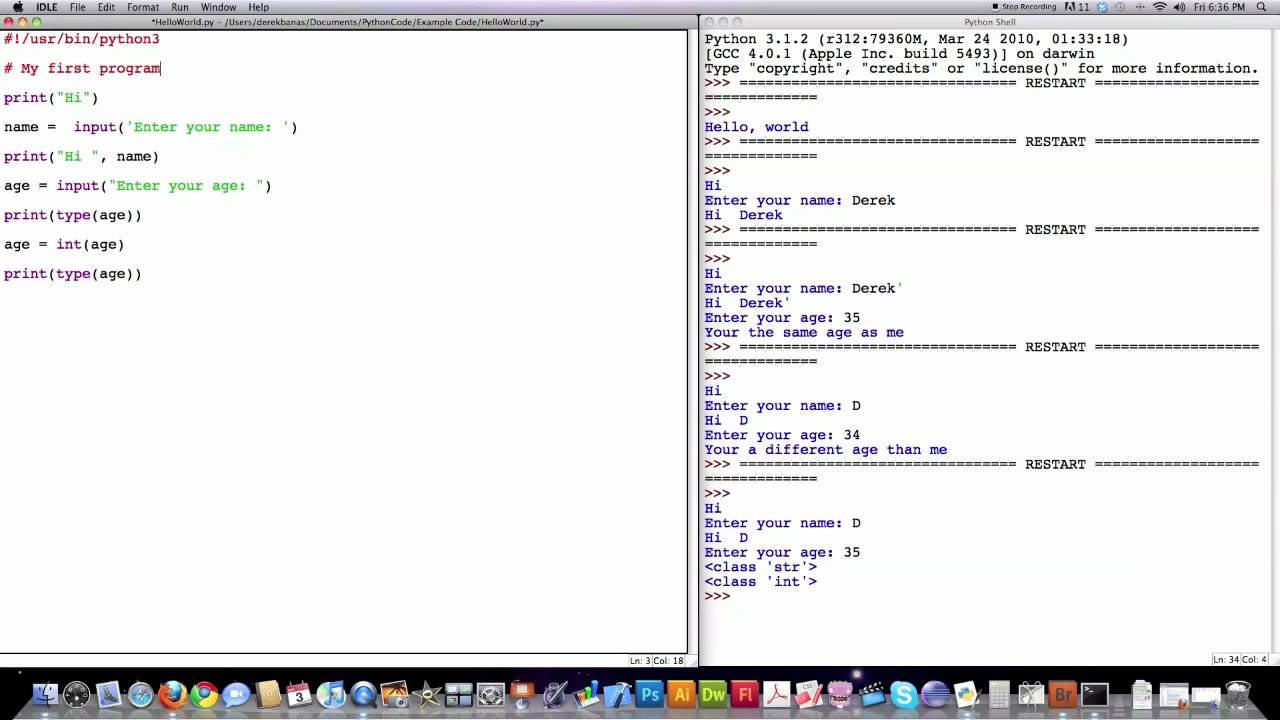 Python How To Program Pt 1 Youtube