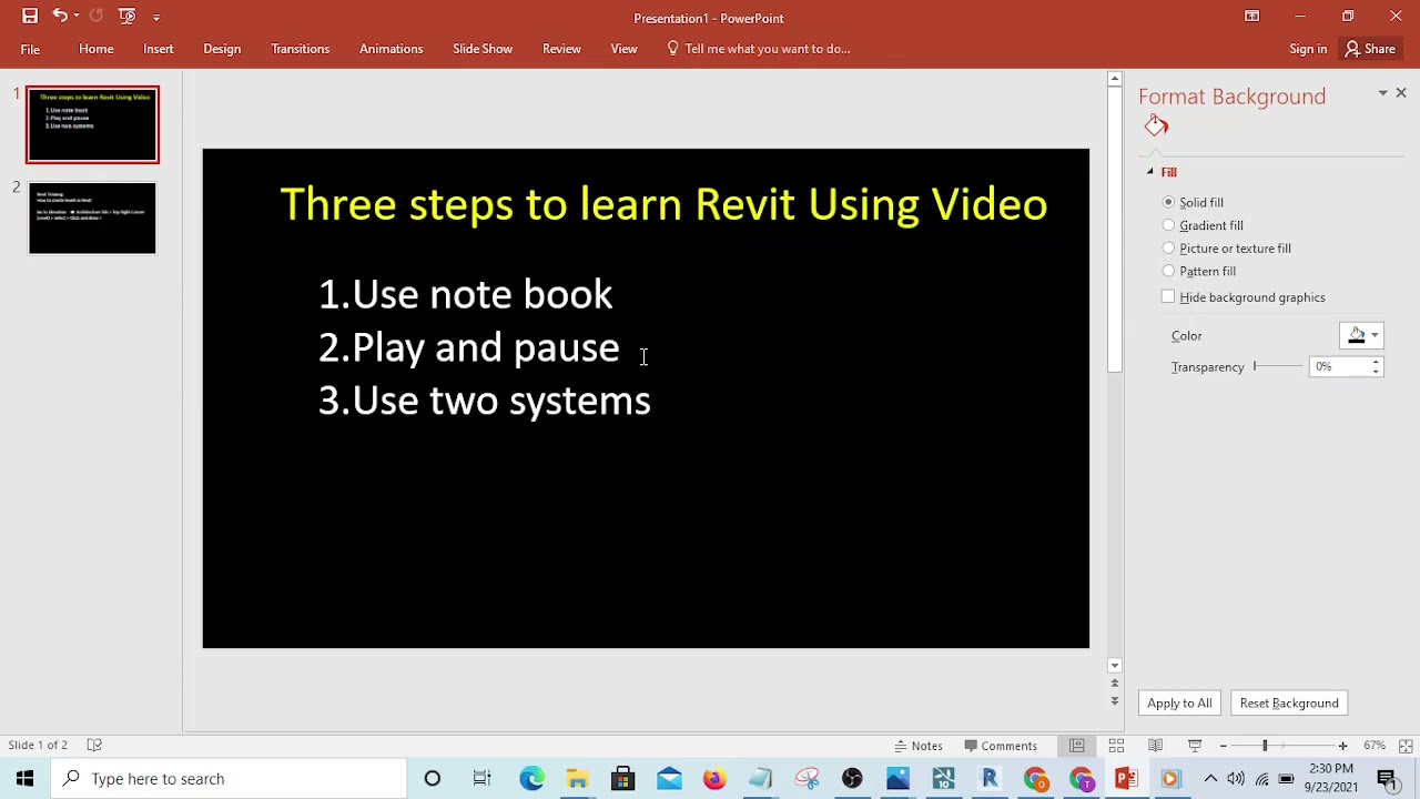 How To Learn Revit Using Video Youtube
