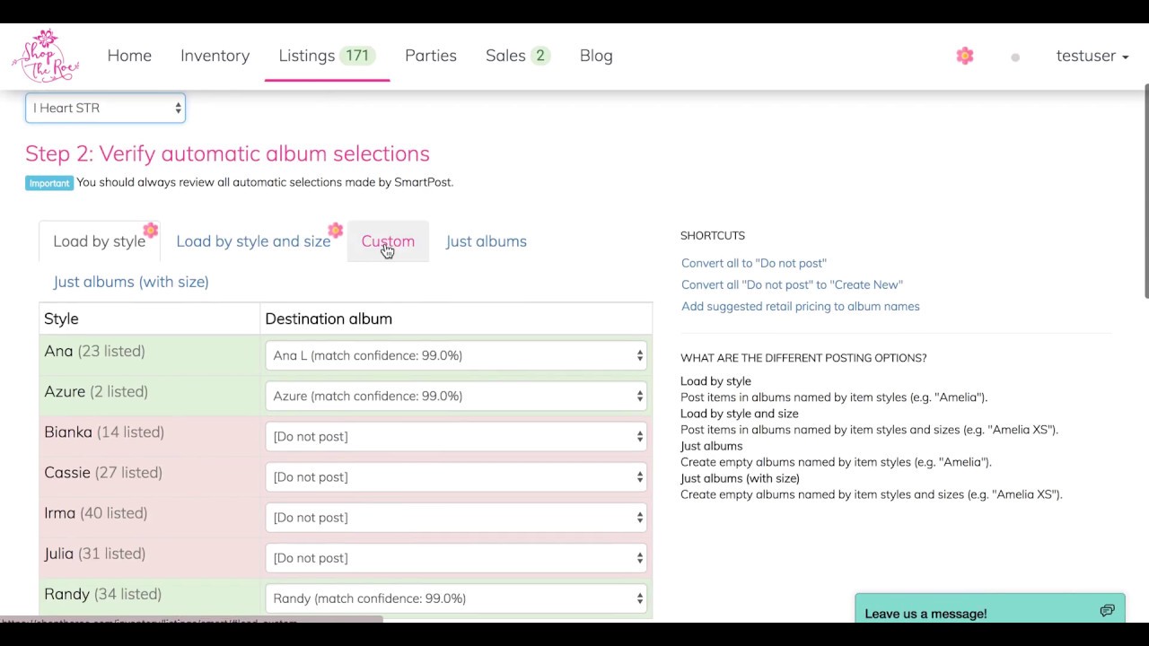 Custom Smartpost Youtube