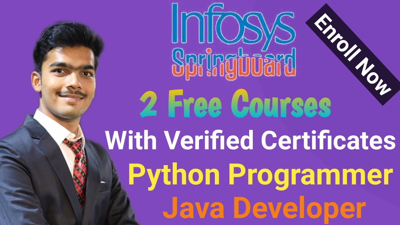 Infosys Springboard 2 Free Certification Courses Python Programming