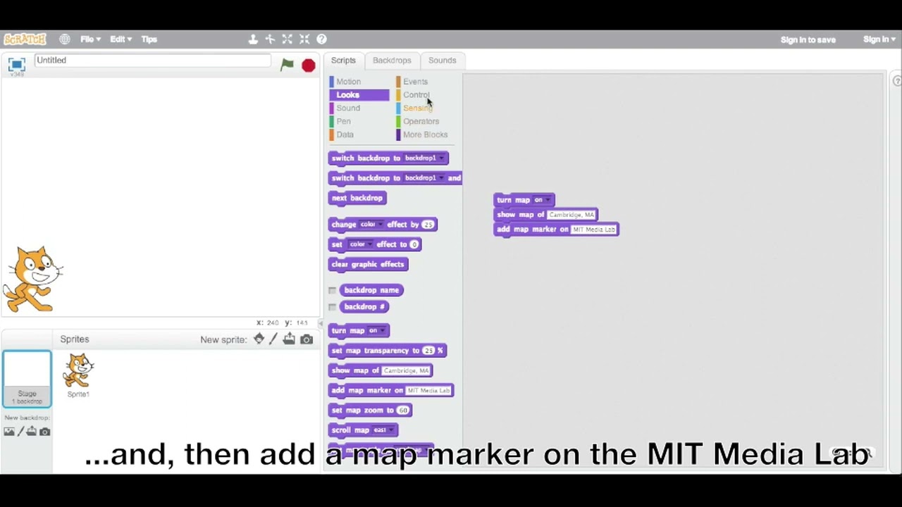 The Block Coding Archive 2 0 Maps In Action Youtube