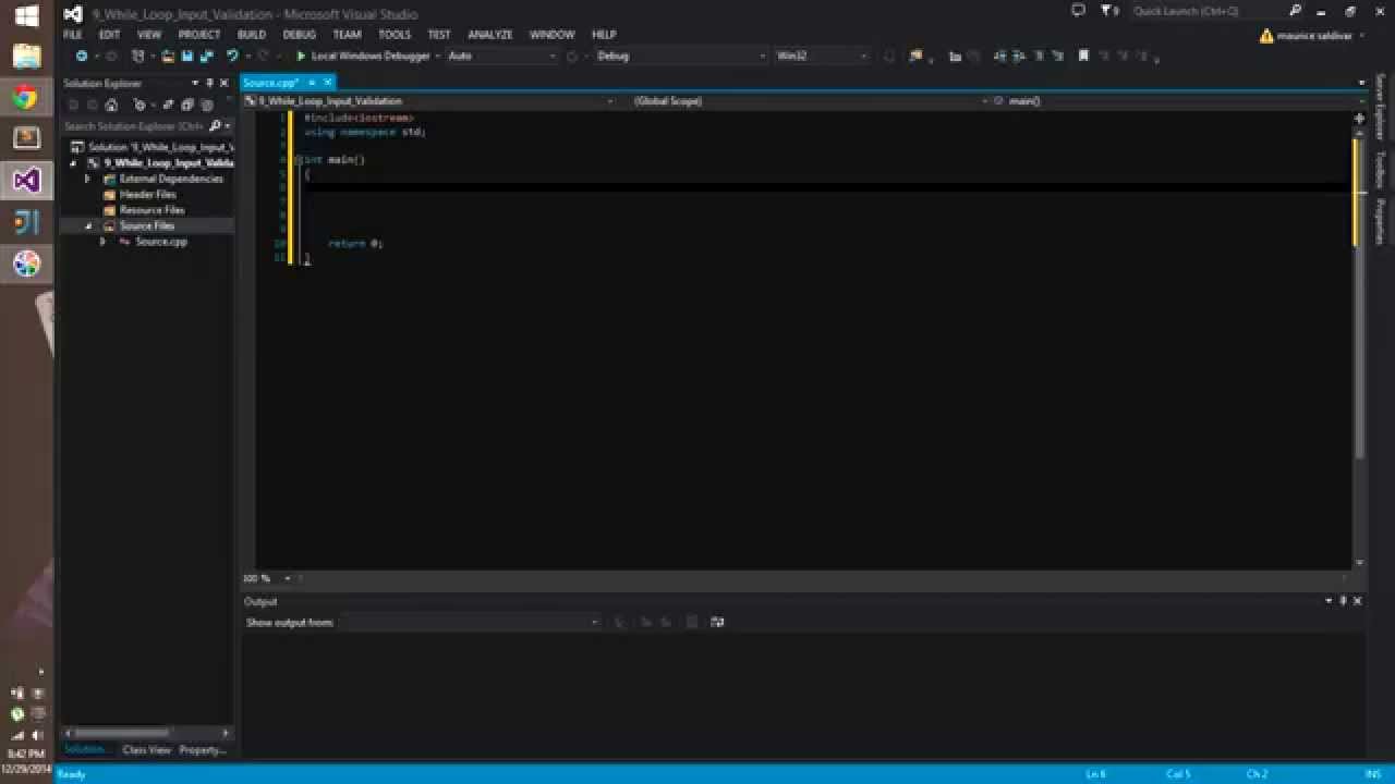 C 9 While Loop Input Validation Youtube
