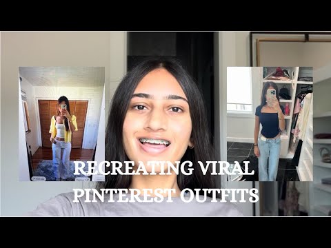 I Tried Recreating Viral Pinterest Outfits Youtube