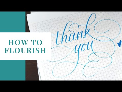 How To Flourish Calligraphy Tutorial Youtube