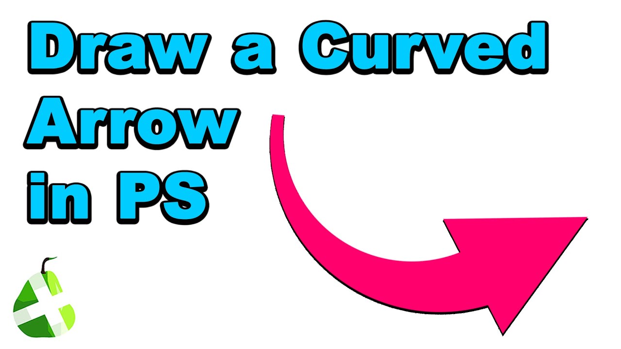 Draw A Curved Arrow Quickly In Photoshop Youtube