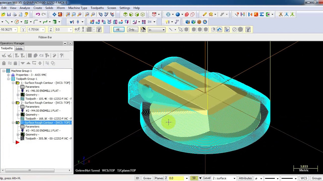 Mastercam Complete 3d Programming Youtube