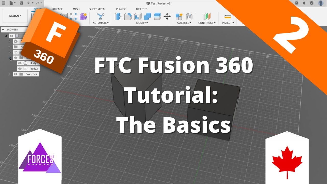 Ftc Fusion 360 Tutorial 2 The Basics Forces Unknown 16267 Youtube