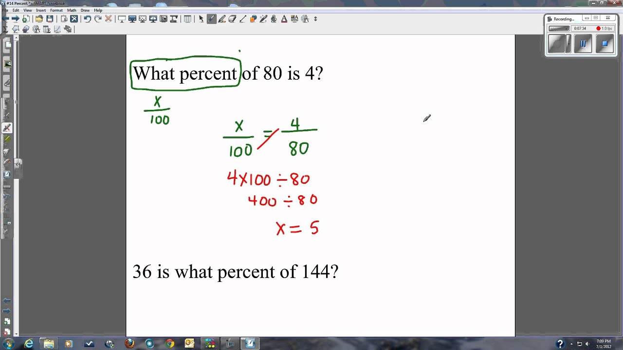 Percent Lesson 3 Youtube
