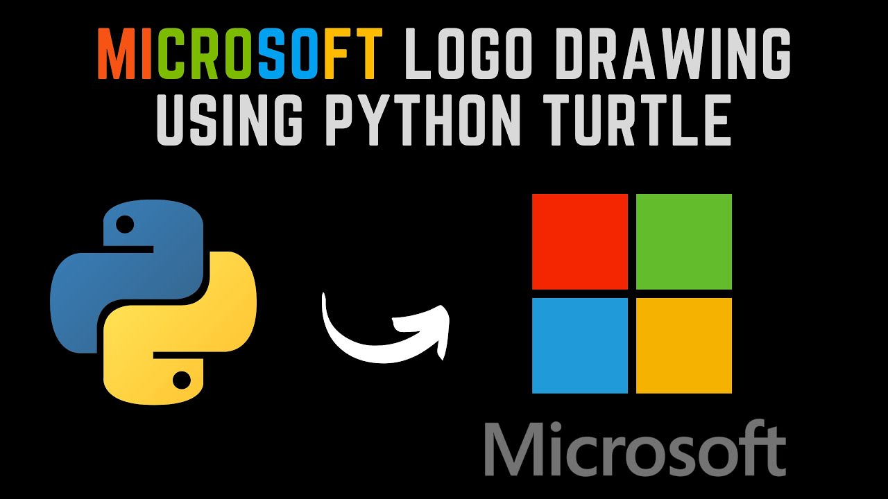 Microsoft Logo Using Python Turtle Python Turtle Graphics Python