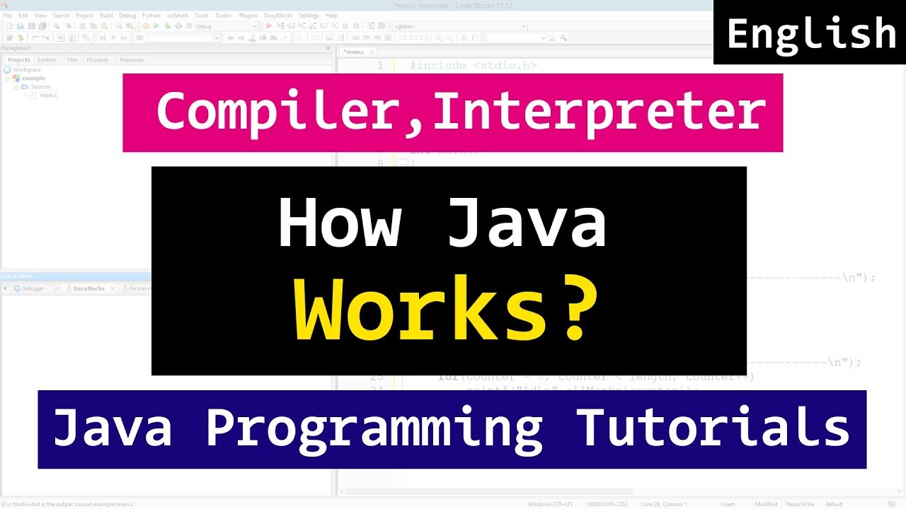 How Java Program Works Compiler Interpreter Java Tutorial Youtube