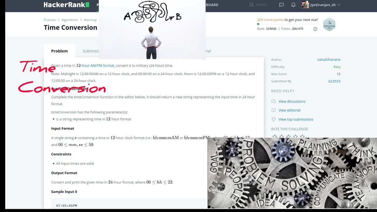 Time Conversion Hackerrank Solution Youtube