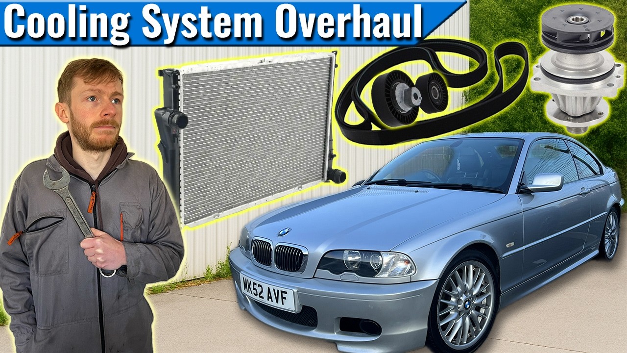 E46 Cooling System Refresh New Radiator Waterpump Thermostat Aux