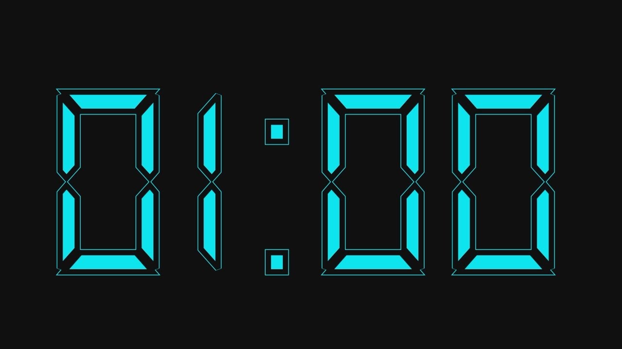 1 Minute Timer With Alarm At The End