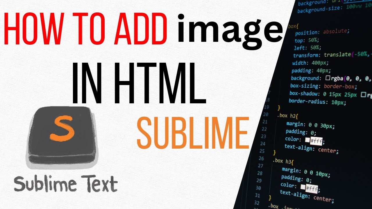 Sublime Text 2 Html