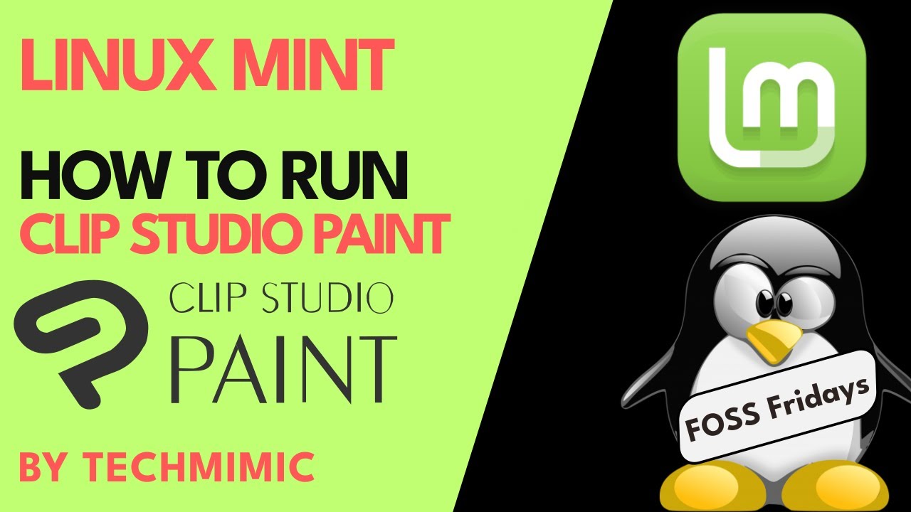 How To Run Clip Studio Paint In Linux Mint Youtube