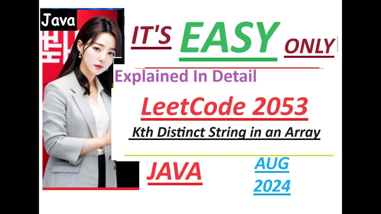 Kth Distinct String In An Array Leetcode 2053 Java Code Developer