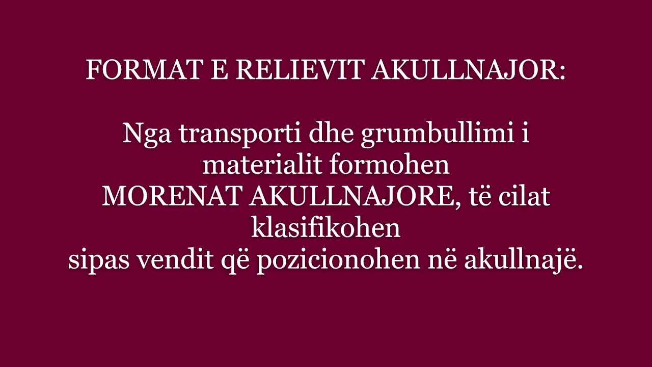 Veprimtaria E Akullnajave Youtube