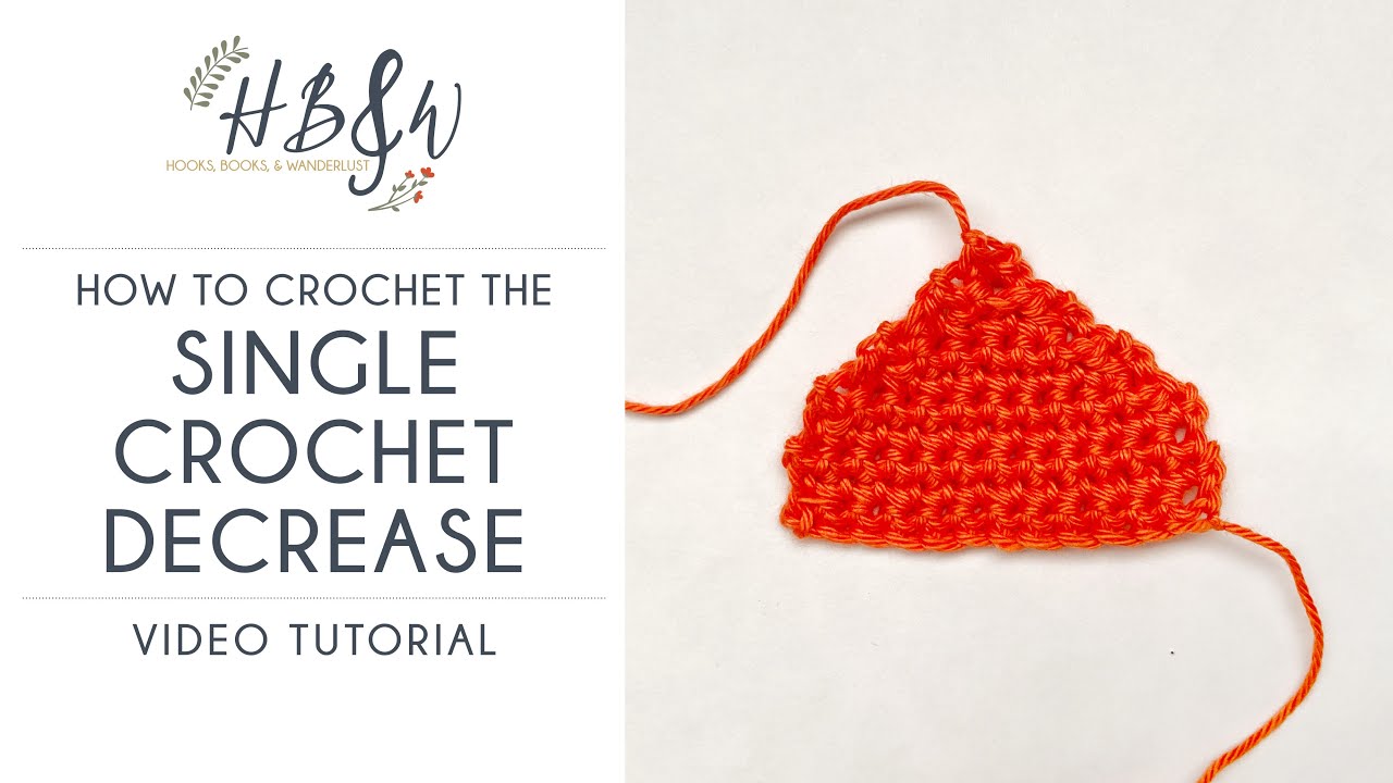 Single Crochet Decrease Sc2tog Stitch Tutorial Youtube