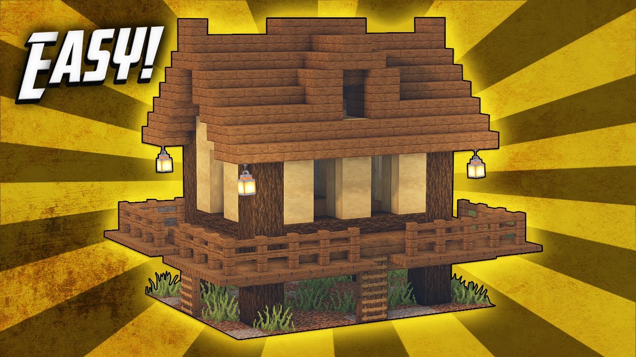 Minecraft How To Build A Survival Starter House Tutorial 15 Rizzial