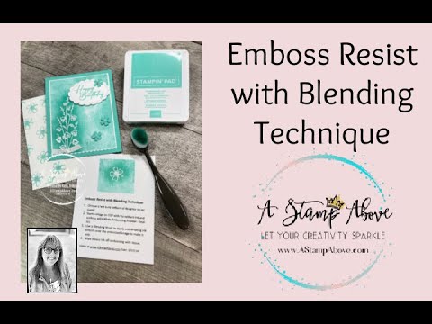 Emboss Resist With Blending Technique Youtube