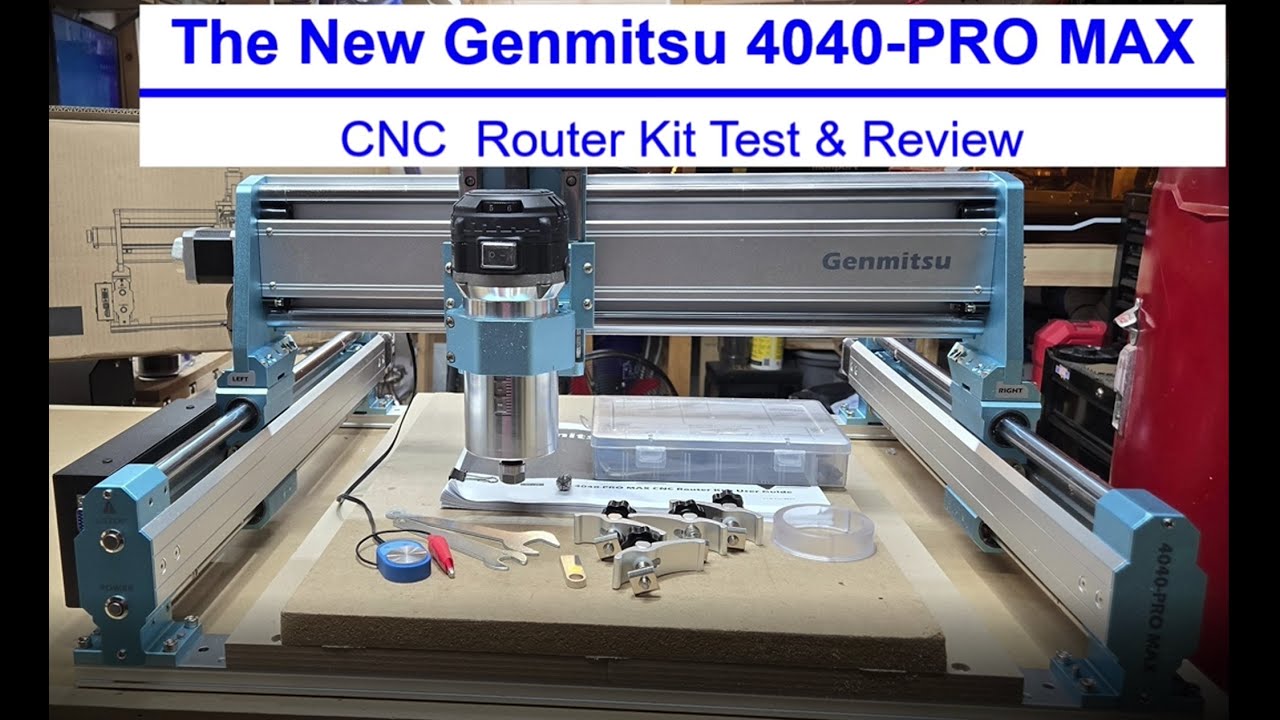 The New Genmitsu 4040 Pro Max Cnc Router Kit Youtube