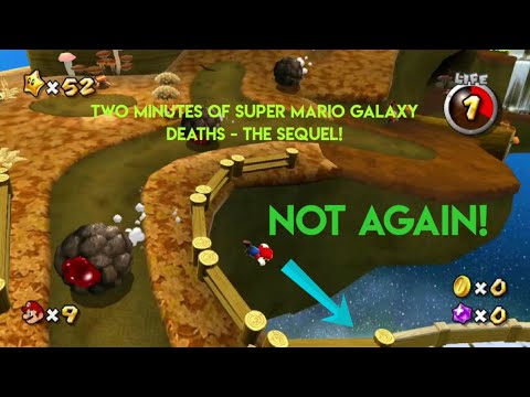 Two Minutes Of Super Mario Galaxy Deaths The Sequel Falling Black
