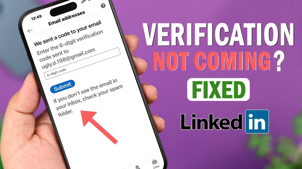 How To Fix Linkedin Verification Code Not Received Youtube