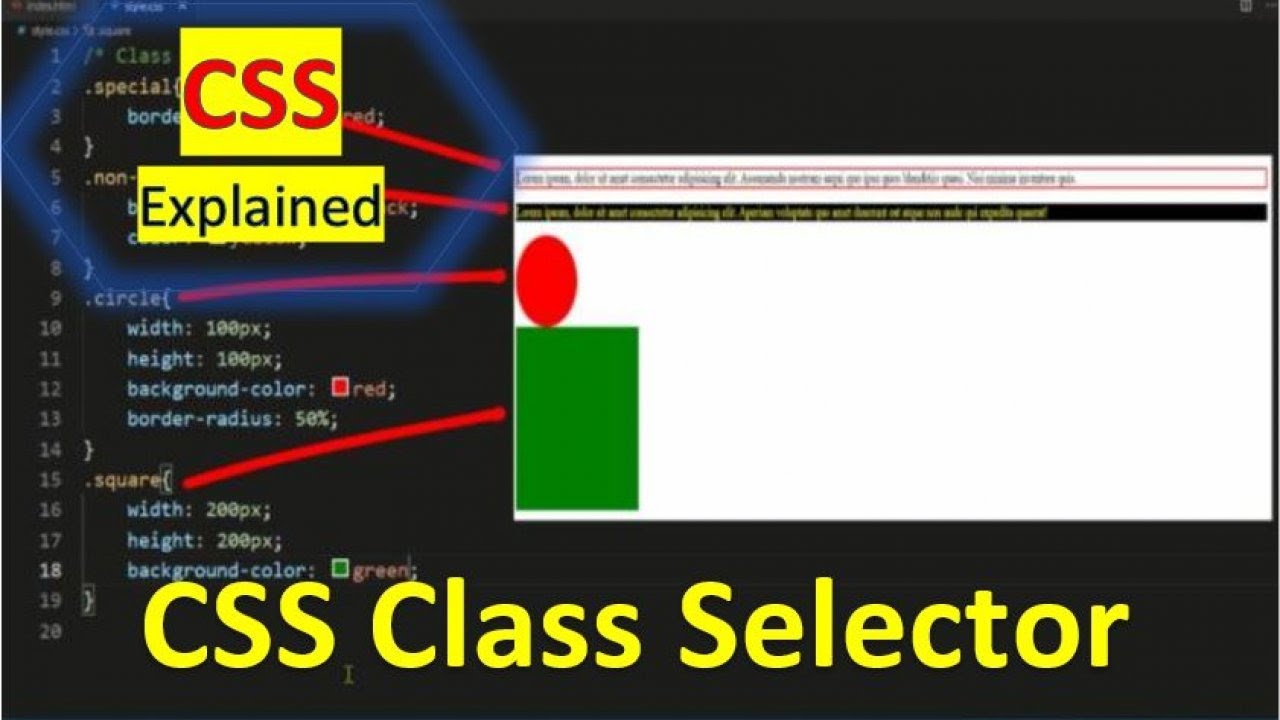 Css Class Selector Css Explained Smartcode Youtube