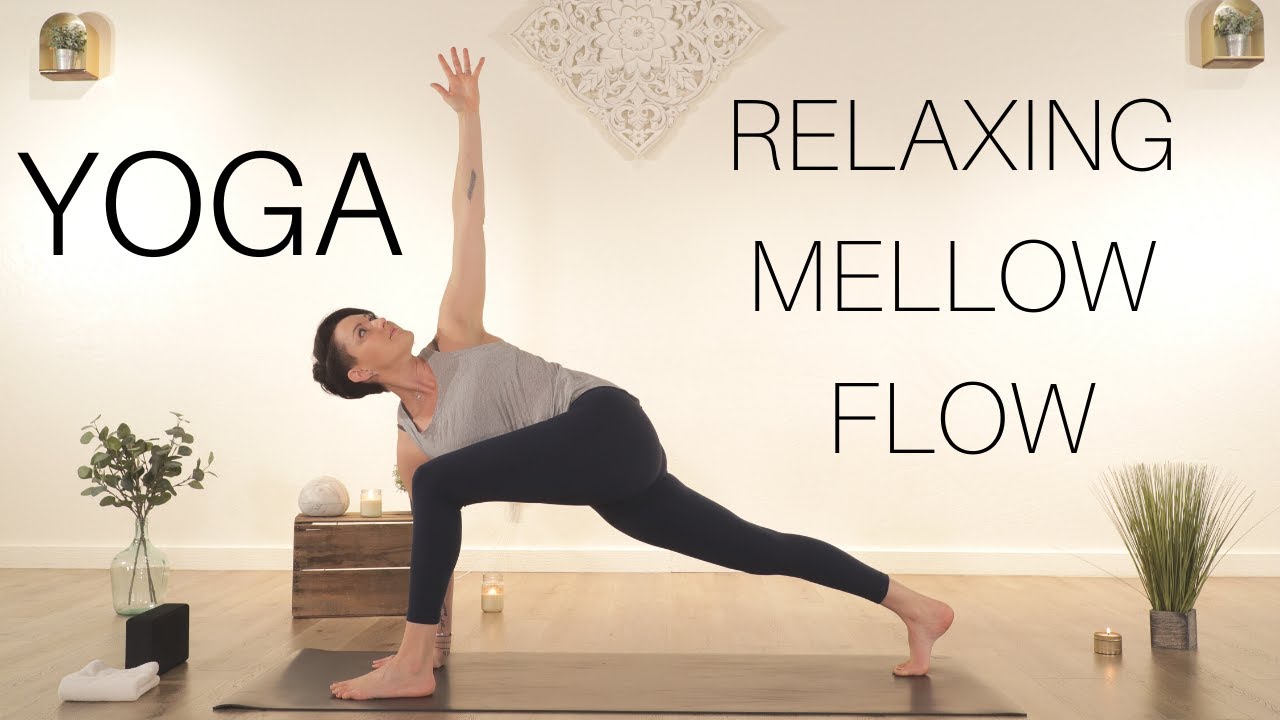 45 Minute Relaxing Yoga Flow For Recovery Restoration And Stress
