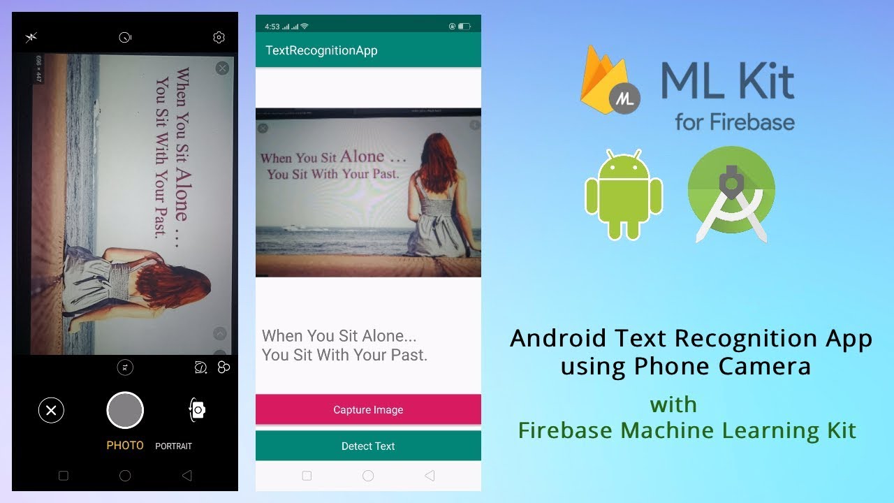 Android Text Recognition From Camera Android Studio Tutorial Text