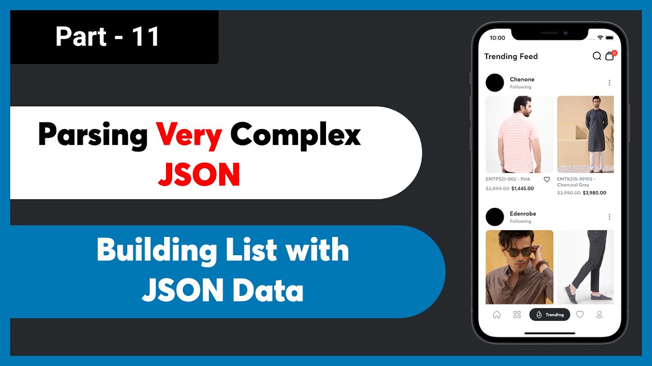 Part 11 Building List With Complex Very Json Data Flutter Get