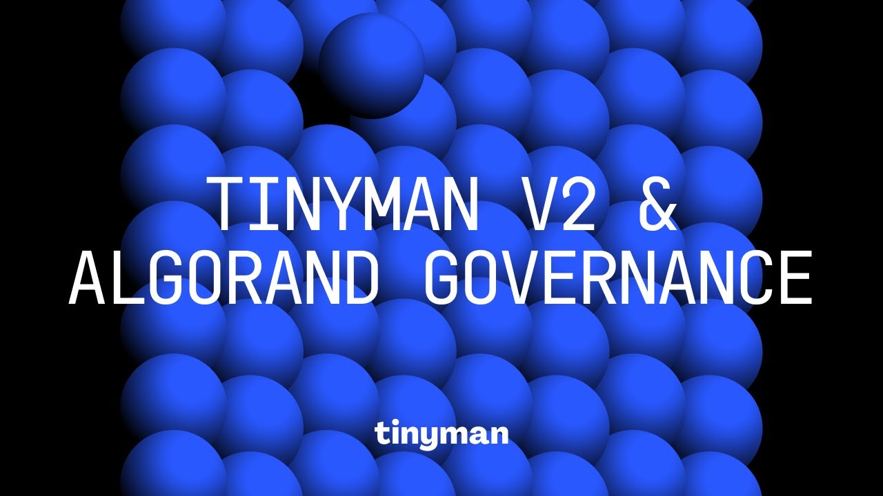 Tinyman V2 Tutorials Algorand Governance Youtube