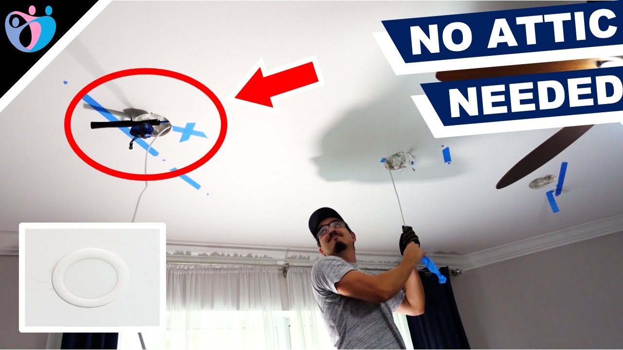 How To Install Can Lights Without Attic Access Youtube