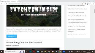 How To Download And Install Butcherman Font Free Download In Adobe ...