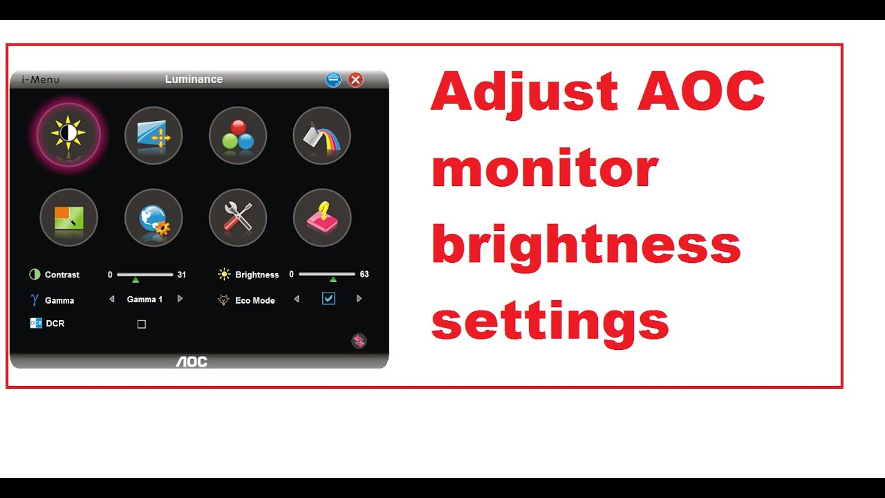 Aoc Monitor Software Aoc Ag352ucg6 Menu System Osd