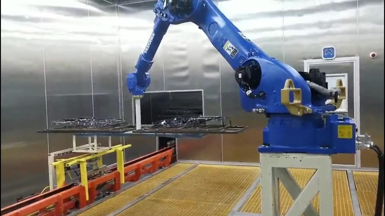 6 Axis Yaskawa Painting Robot Painting Line For Turnkey Automotive