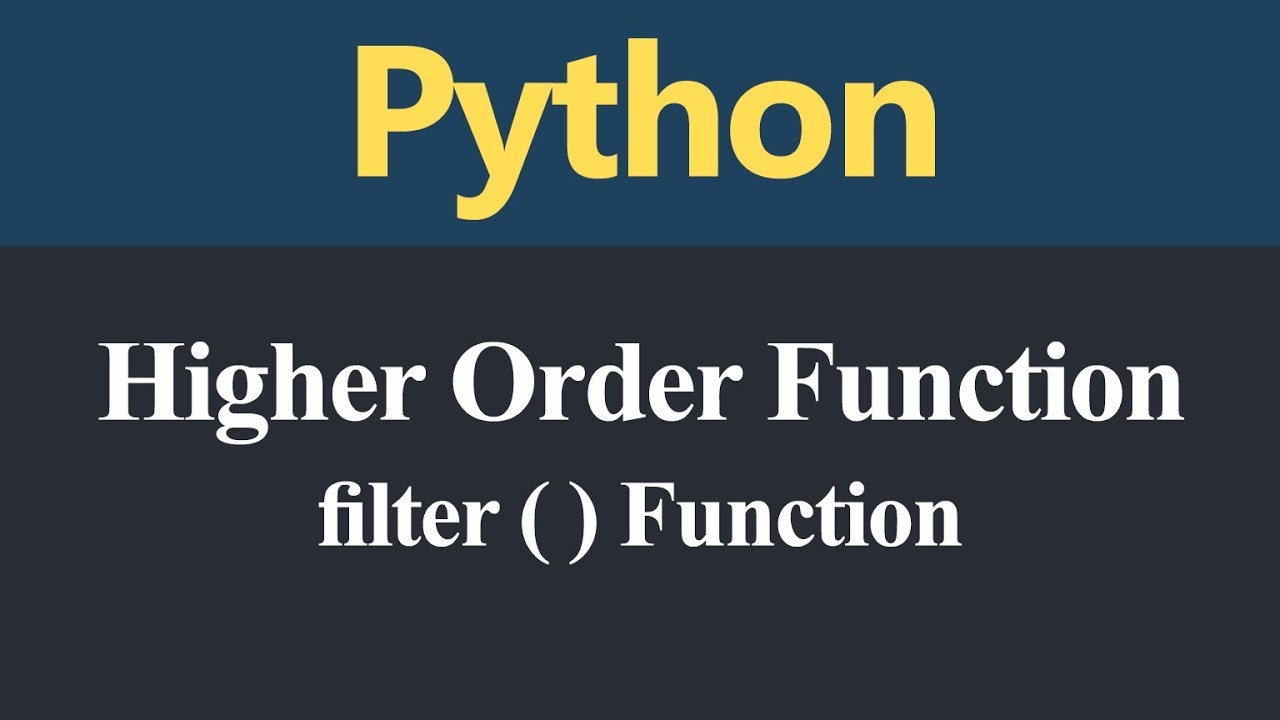 Filter Function In Python Hindi Youtube
