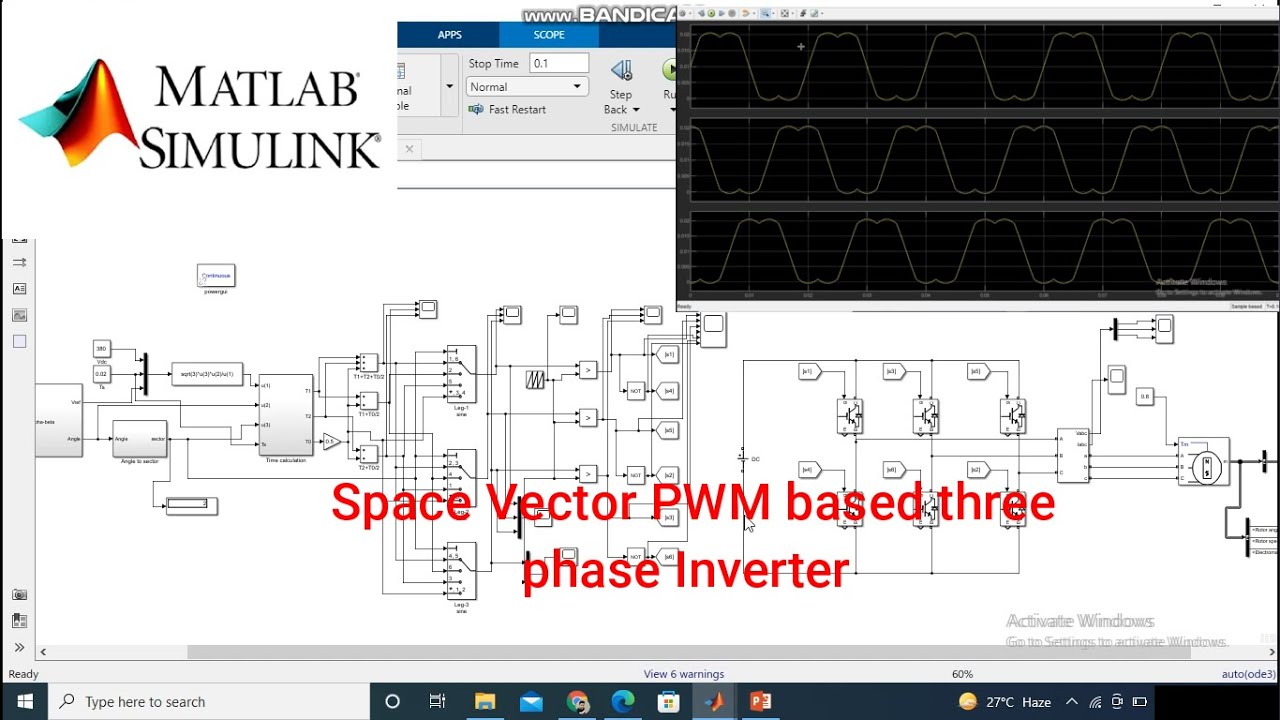 Space Vector Pwm Based Three Phase Inverter Design Svpwm 2 Level