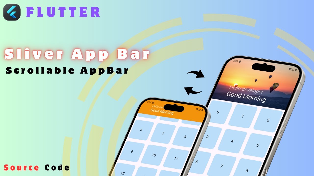 How To Scroll App Bar In Flutter Flutter Scrollable App Bar