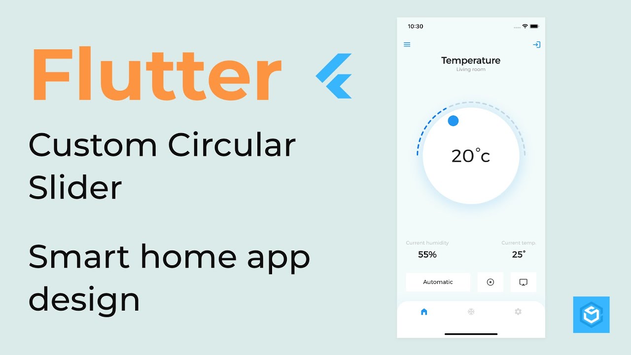 Flutter Beautiful Smart Home App Design With Cool Circular Slider