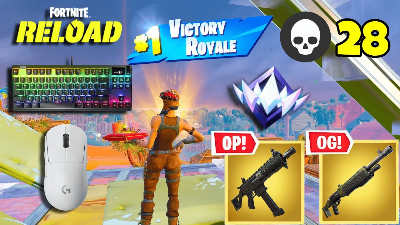Fortnite Reload High Kill Solo Ranked Win Full Gameplay Keyboard