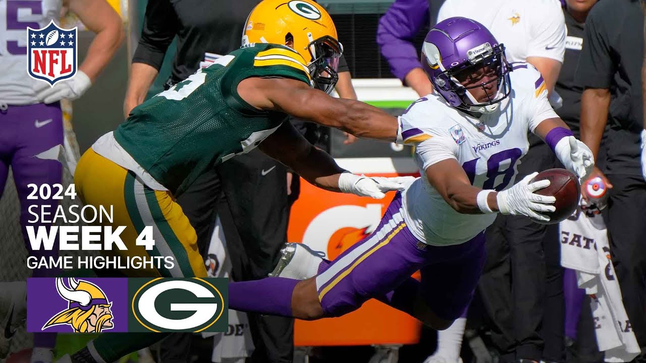 Minnesota Vikings Vs Green Bay Packers Game Highlights Nfl 2024