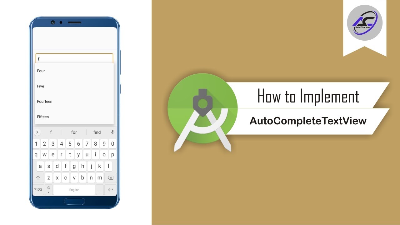 How To Implement Auto Complete Textview In Android Studio