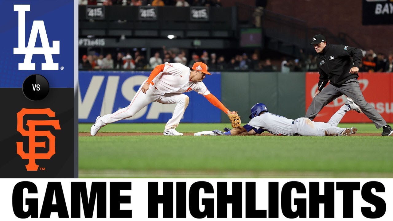Dodgers Vs Giants Game Highlights 8 2 22 Mlb Highlights Youtube