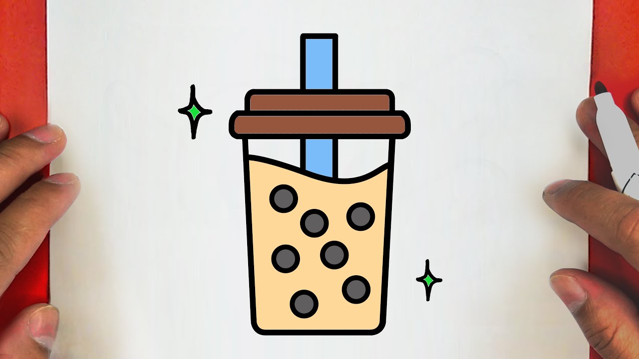 How To Draw A Cute Bubble Tea Step By Step Jack Drawings Youtube
