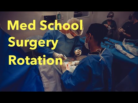 Surgery Rotation In Med School Youtube