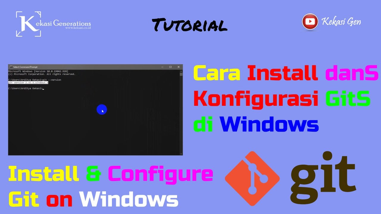 Cara Install Git Di Windows Youtube