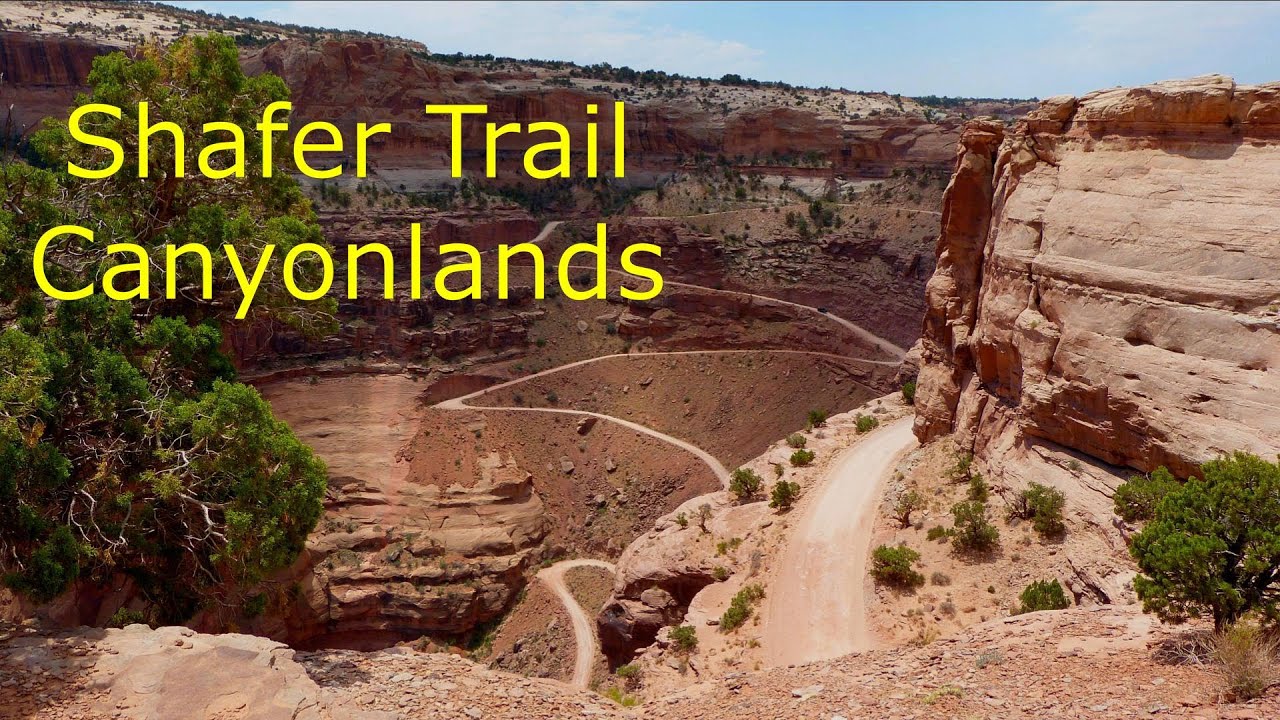 Driving Shafer Trail To Potash Road To Moab Utah From Canyonlands